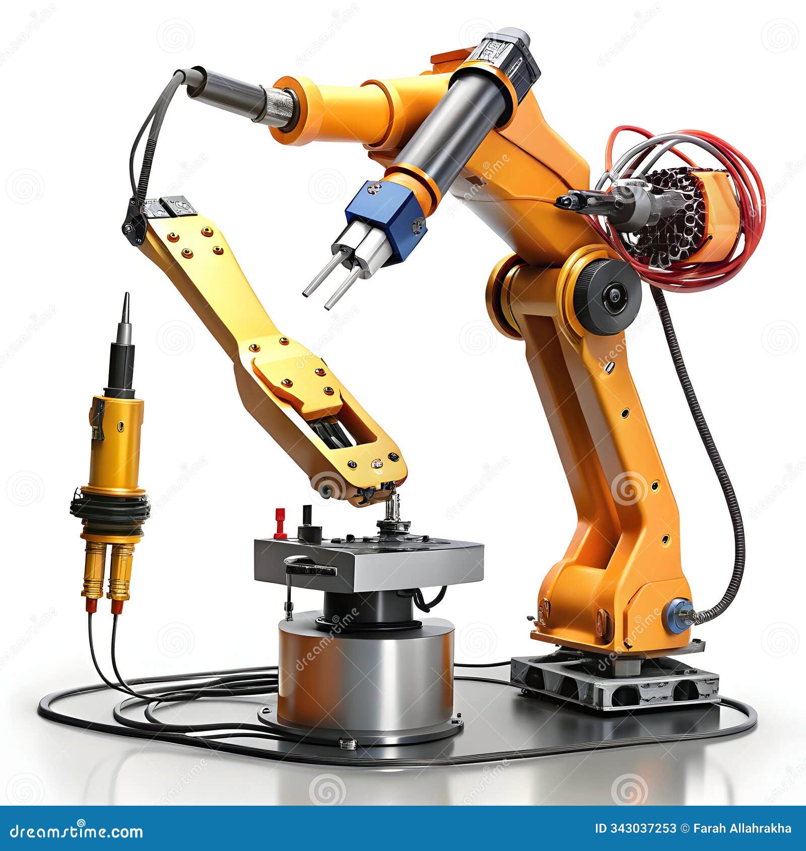 A Robotic Arm Equipped With Electrical Tools Enhances Precision And ...