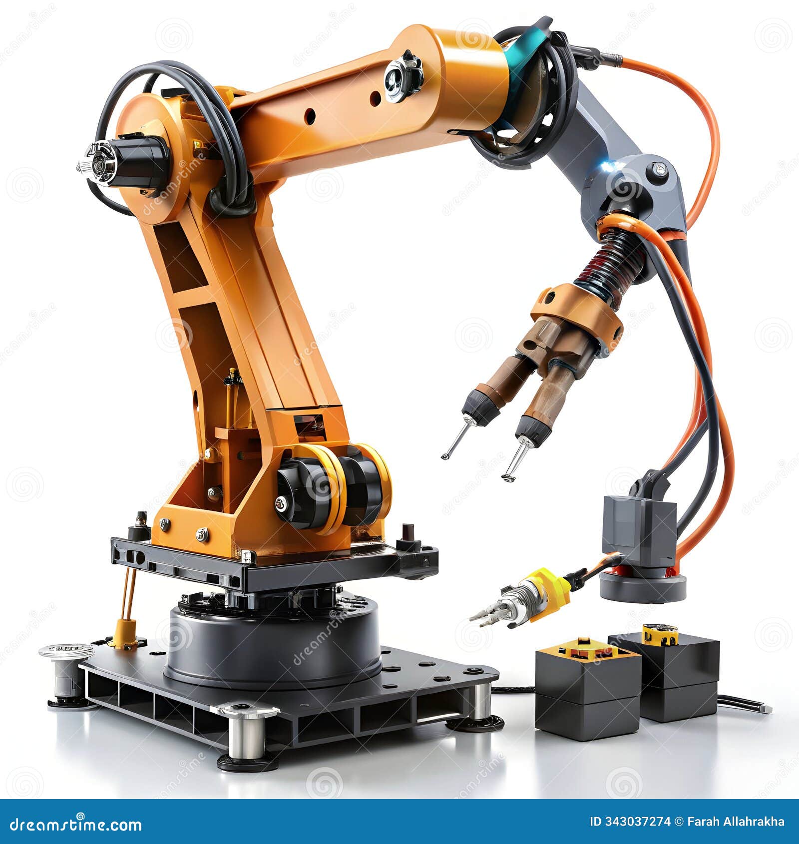 A Robotic Arm Equipped With Electrical Tools Enhances Precision And ...