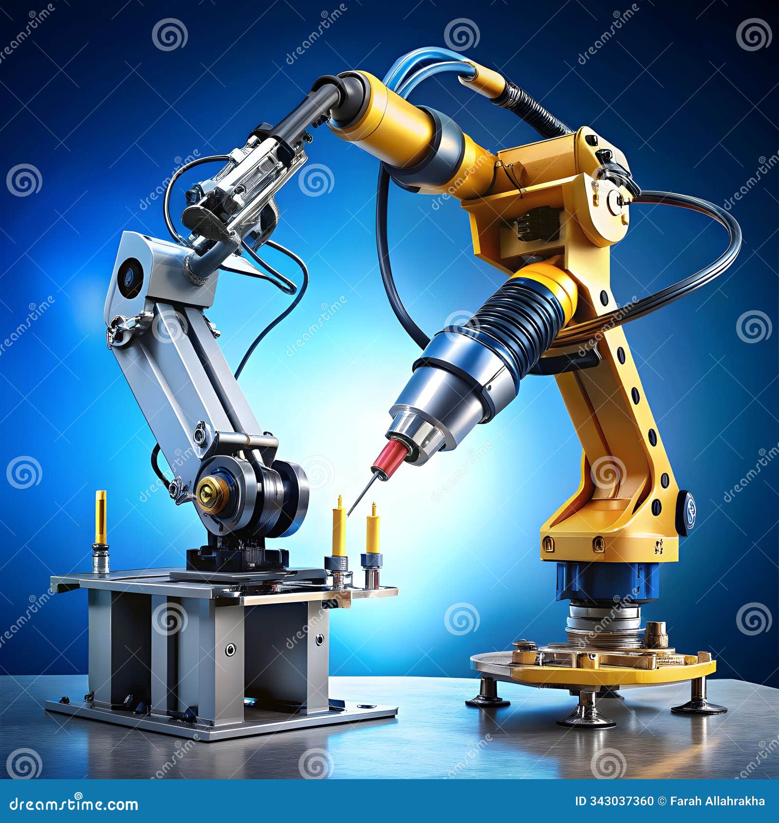 A Robotic Arm Equipped With Electrical Tools Enhances Precision And ...