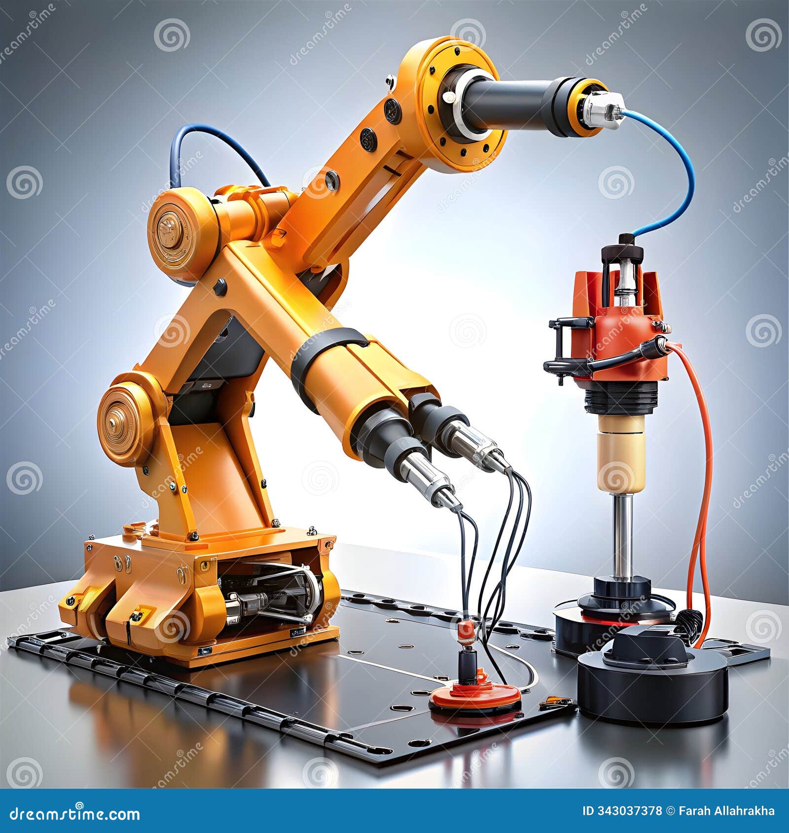 A Robotic Arm Equipped With Electrical Tools Enhances Precision And ...