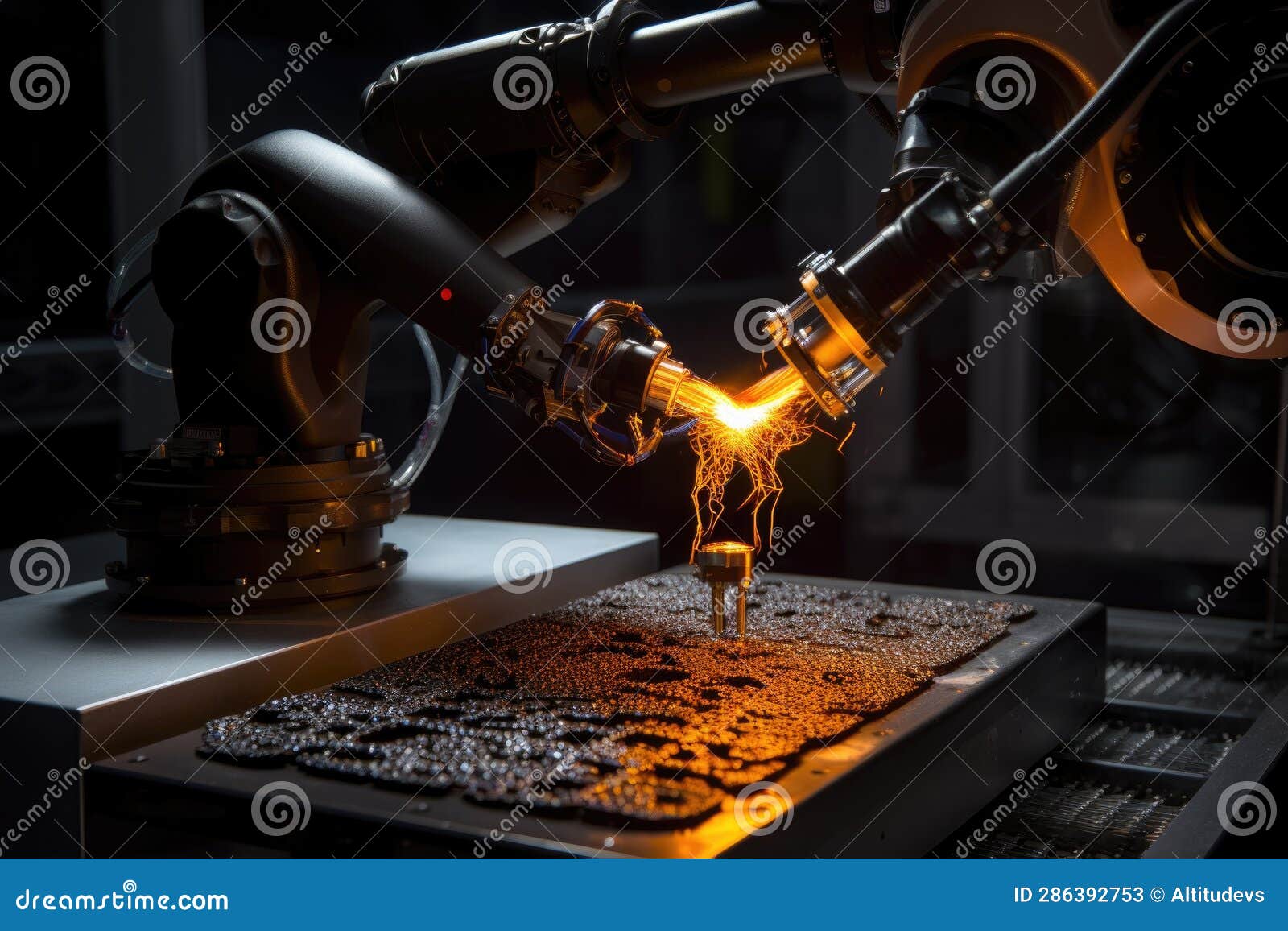 Robotic Arm Handling Nanoscale Materials in Lab Stock Image - Image of ...