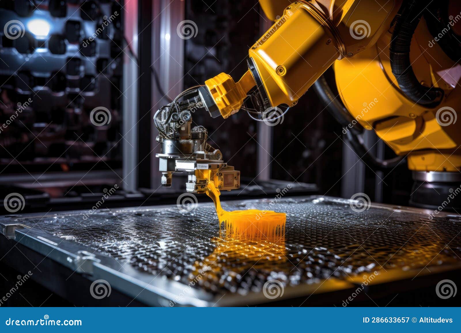 Robotic Arm Handling Nanoscale Materials in Lab Stock Image - Image of ...