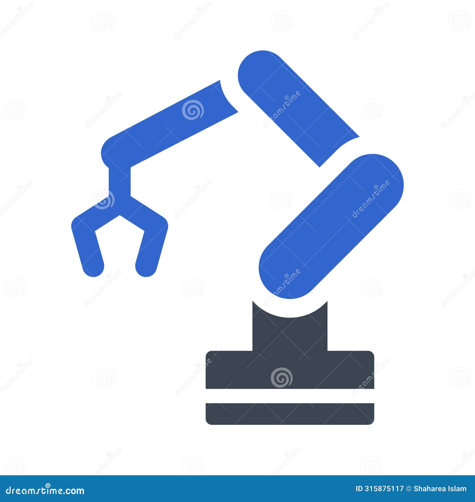 Robotic arm Icon stock vector. Illustration of designed - 315875117