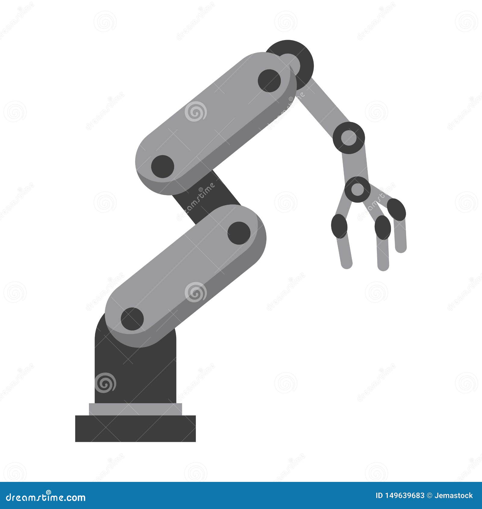 Robotic Arm Icon Cartoon Isolated Stock Vector - Illustration of ...
