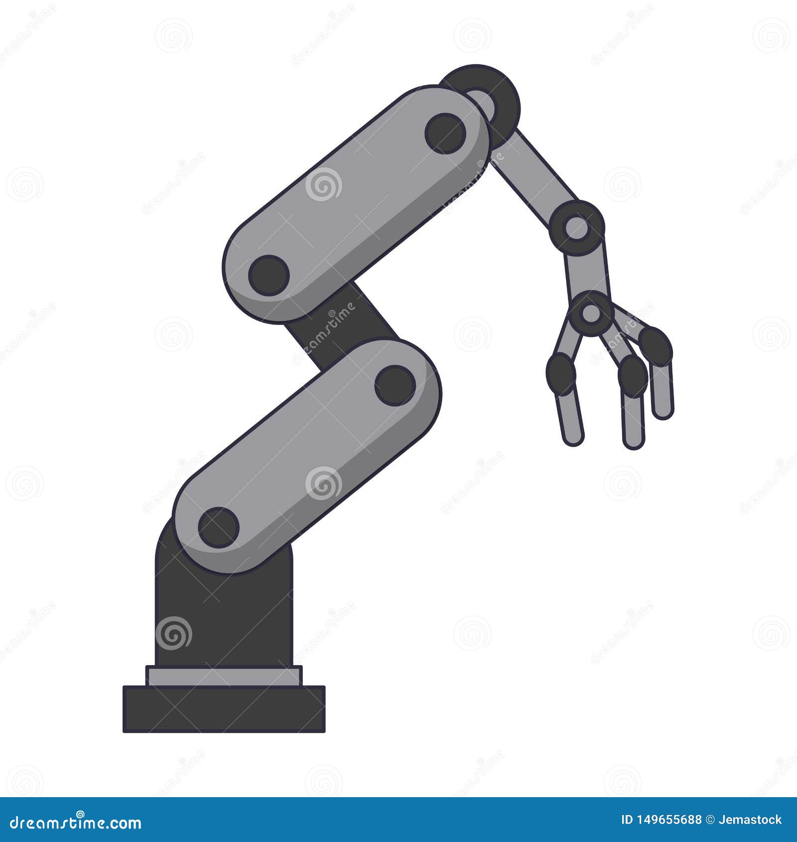 Robotic Arm Icon Cartoon Isolated Stock Vector - Illustration of ...