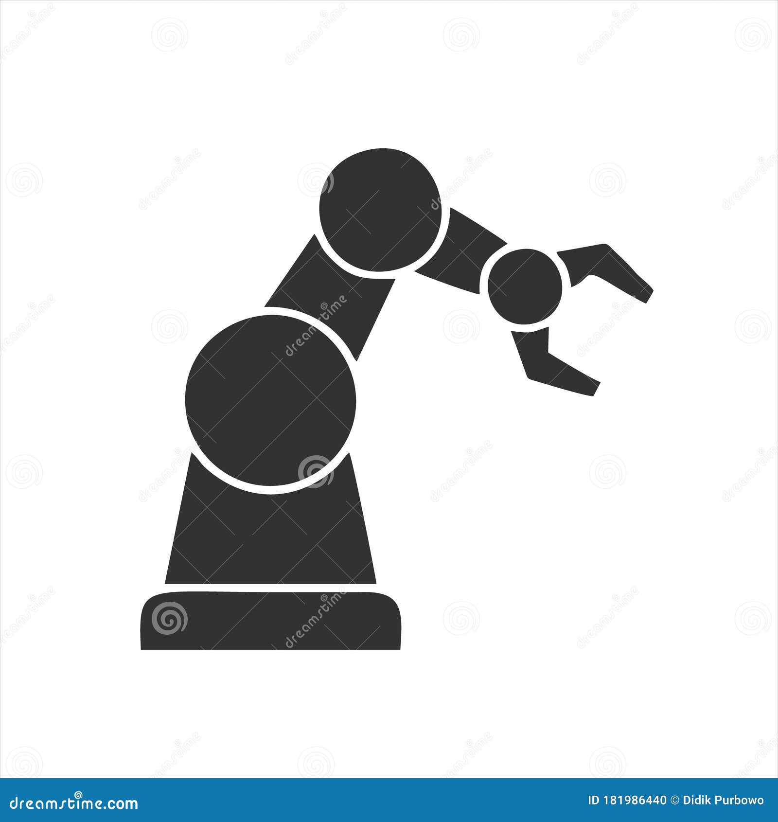 Robotic Arm Icon in Trendy Design Style. Stock Vector - Illustration of ... Robotic Arm Icon in Trendy Design Style. Stock Vector - Illustration of ...