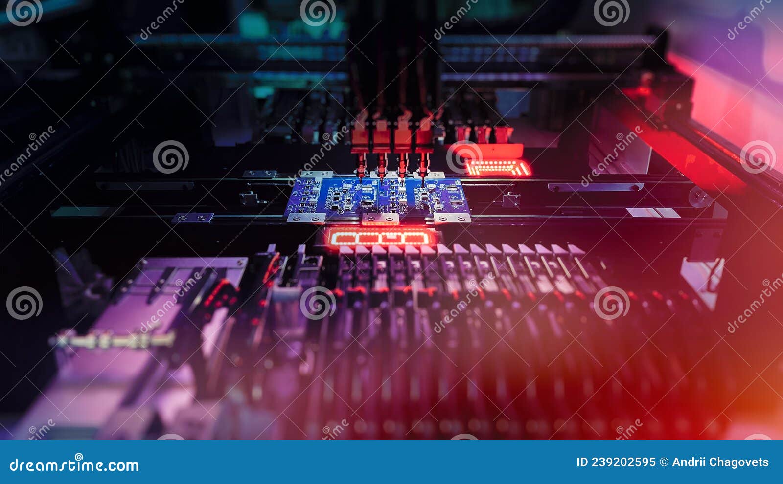 Robotics Technology Background. Laboratory Banner With Copy Space ...