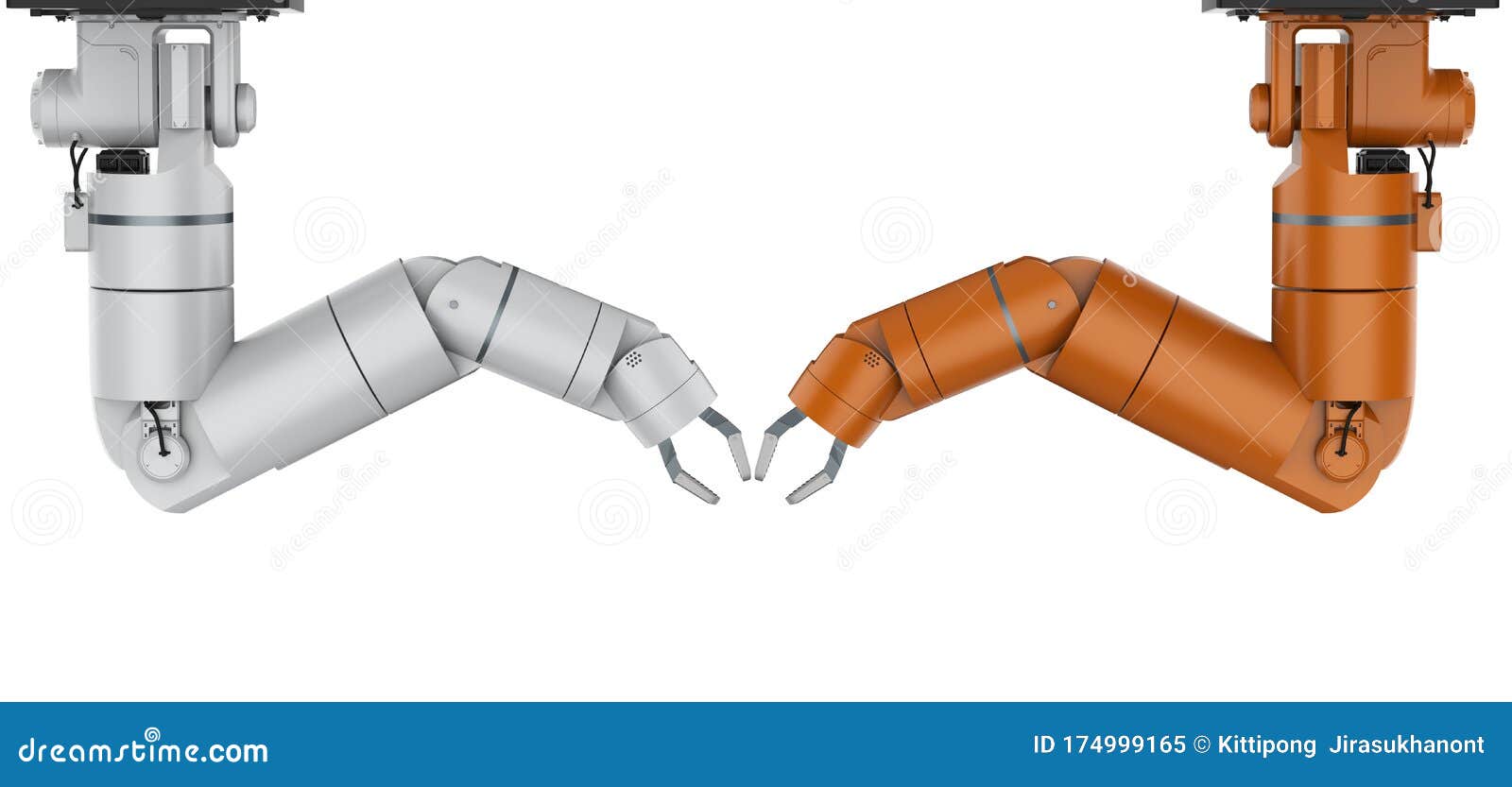 Robotic arm isolated stock illustration. Illustration of industrial ...