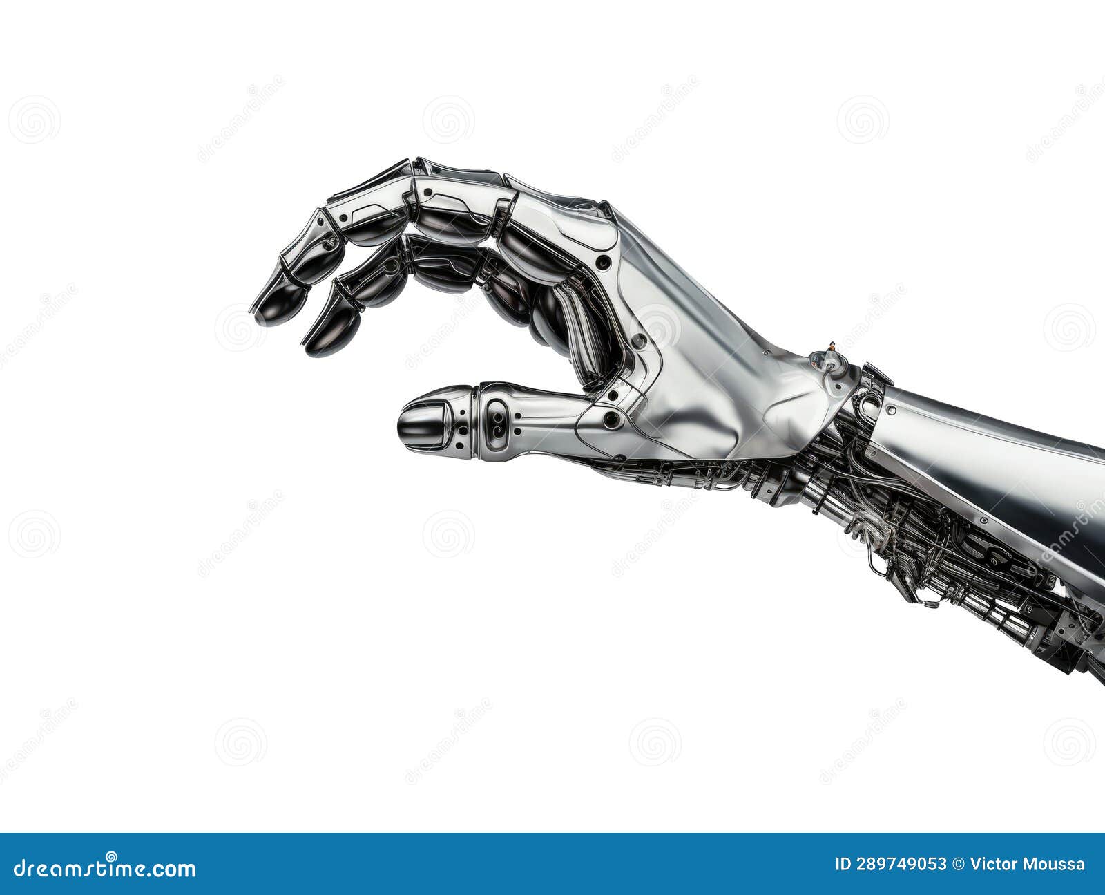 Robotic Arm And Transparent Display. Hud. Study Of Brain. Memory Lapses ...