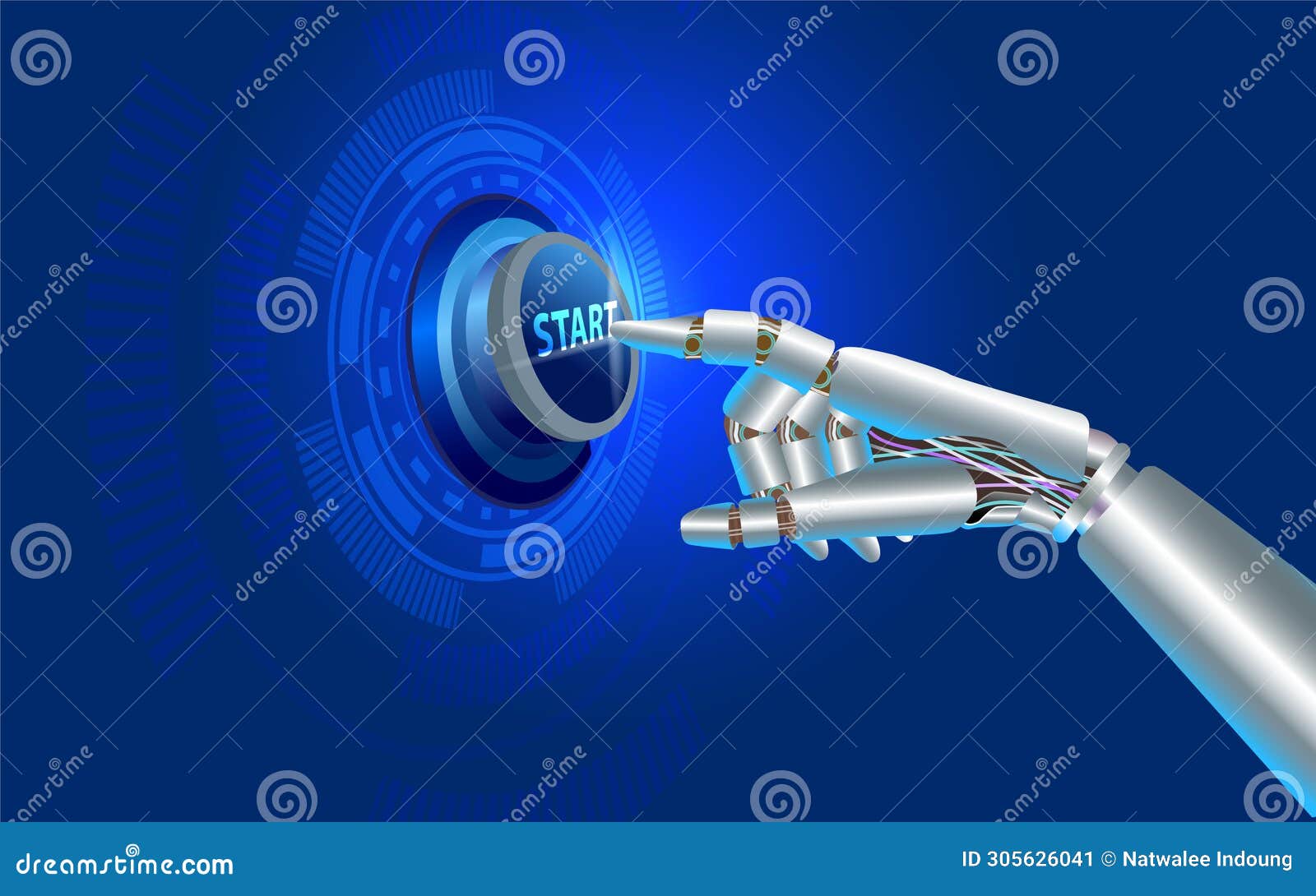 Robotic Arm Looks Like a Human Hand, Cybernetic Creature with ...