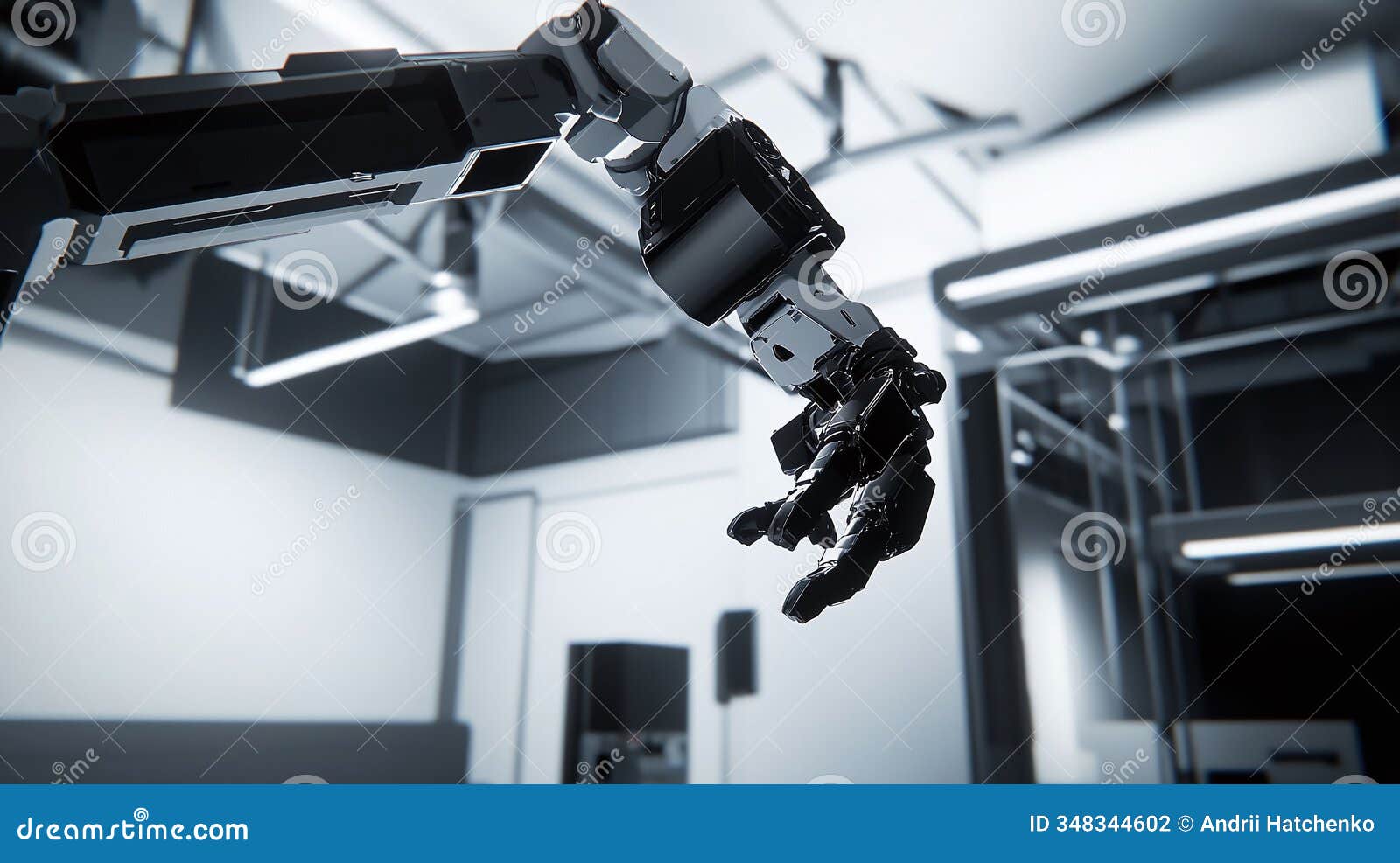 Robotic Arm in a Manufacturing Plant Equipped with Computer Vision ...