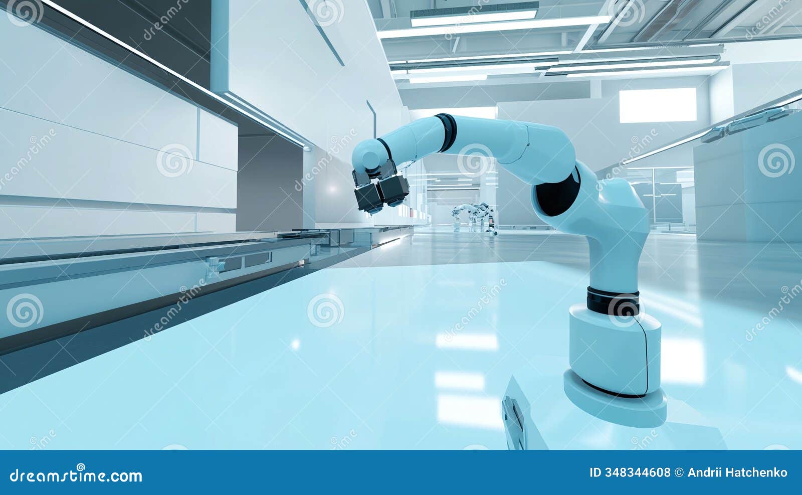 Robotic Arm in a Manufacturing Plant Equipped with Computer Vision ...