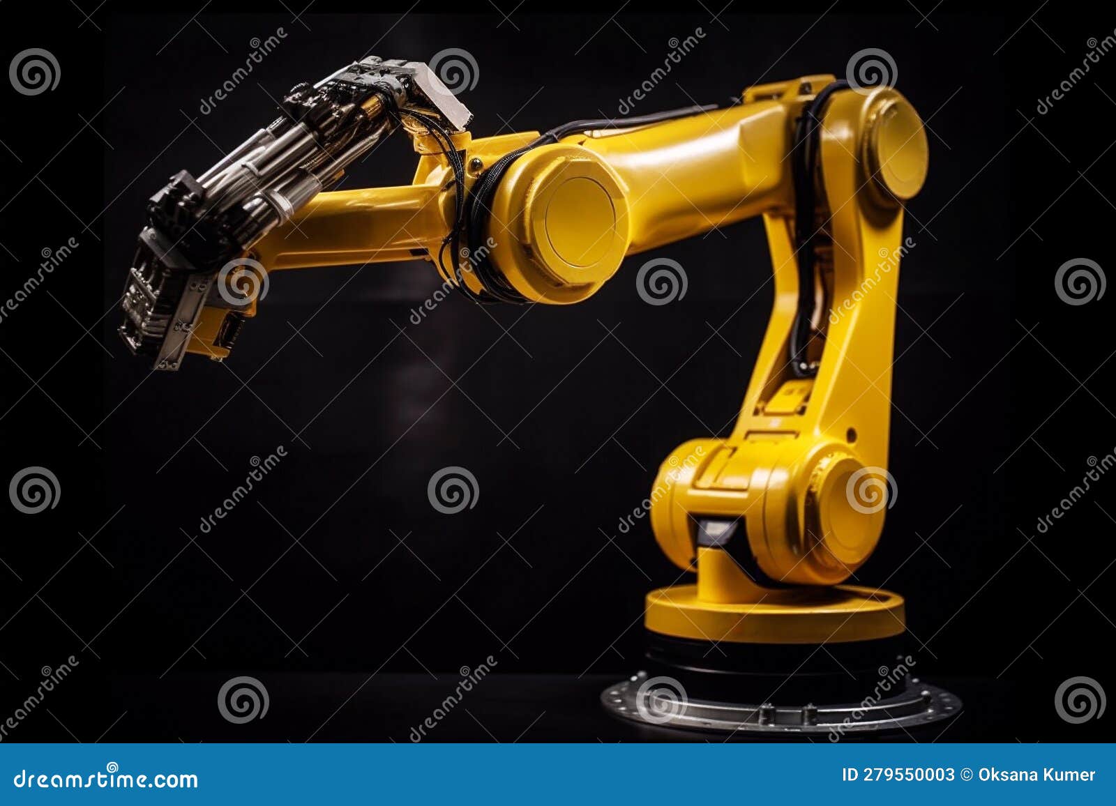 Robotic Arm, Mechanical Hand, Industrial Robot Manipulator Concept. AI ...