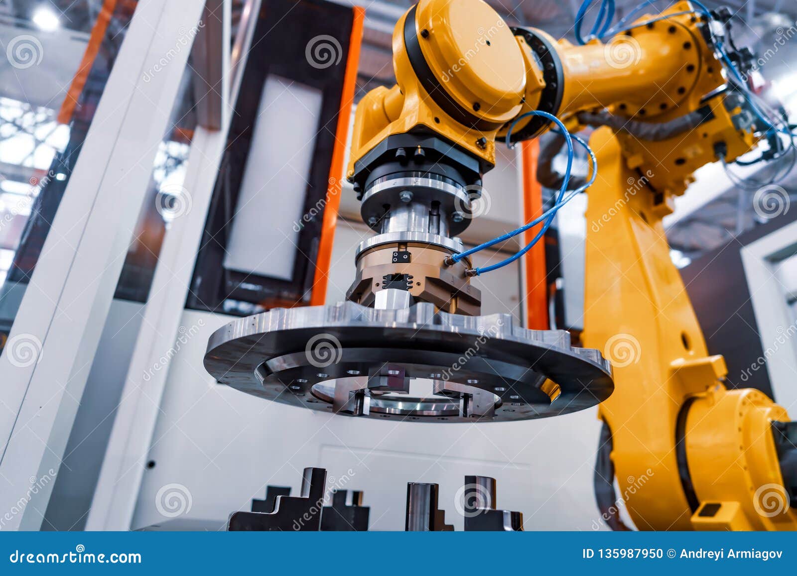 Robotic Arm Modern Industrial Technology. Automated Production Cell ... Robotic Arm Modern Industrial Technology. Automated Production Cell ...