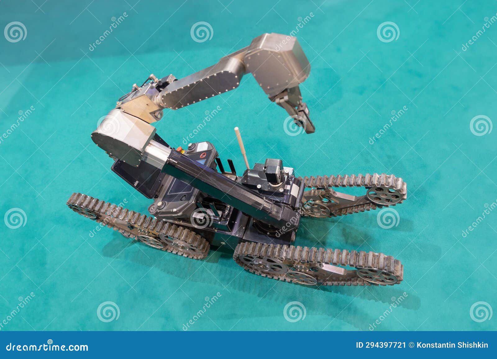 Robotic Arm Performing a Task. Stock Image - Image of machine ...