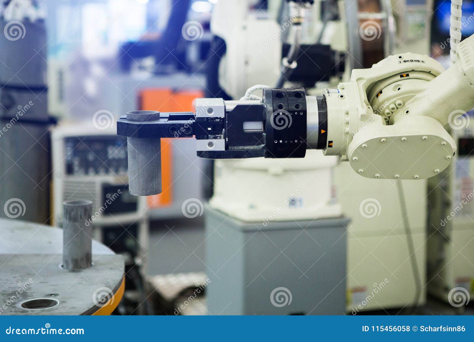 A robotic arm. stock photo. Image of artificial, industrial - 115456058
