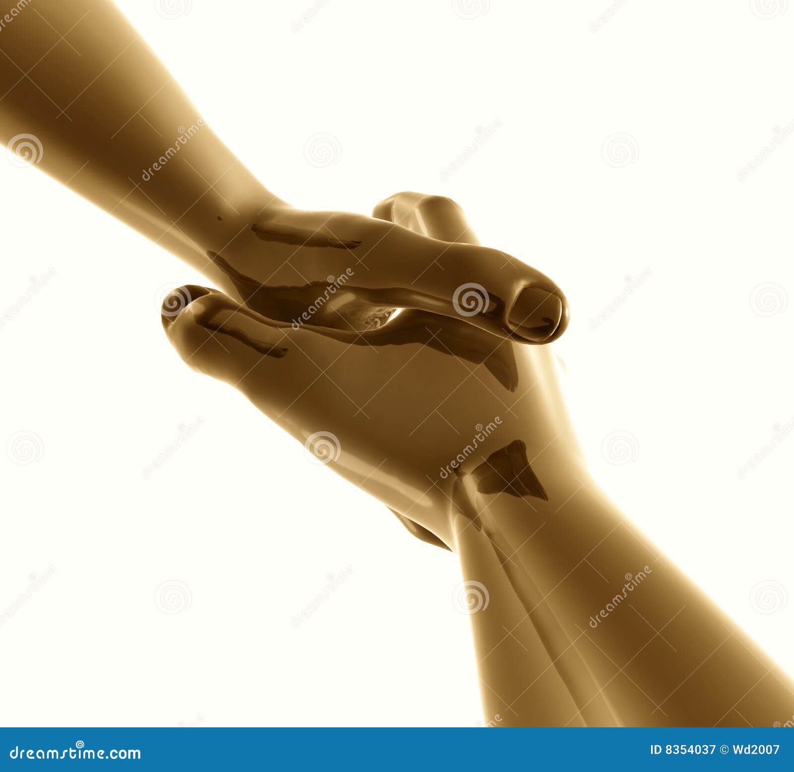Robotic arm shakehand stock illustration. Illustration of sign - 8354037