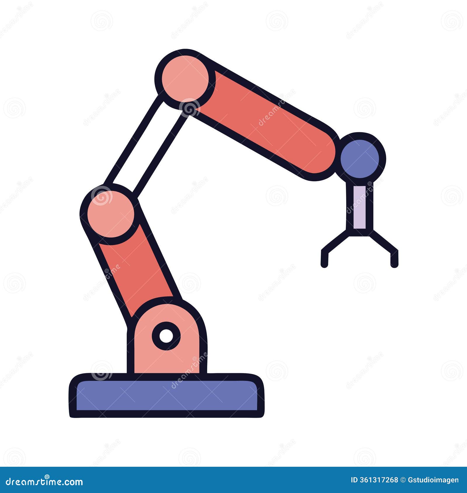 Robotic arm tech gadget stock vector. Illustration of device - 361317268