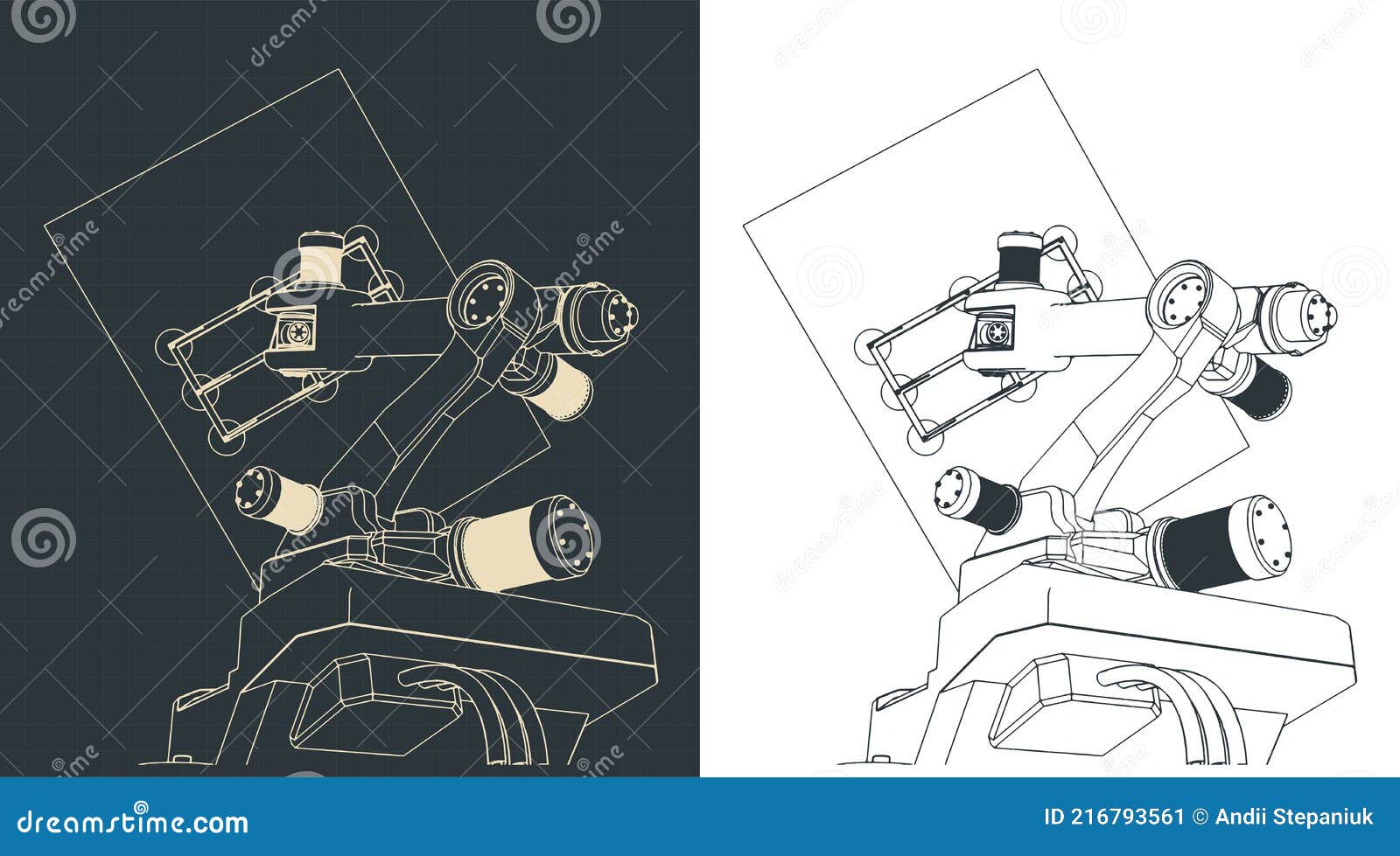 Vacuum Gripper Blueprints Illustrations | CartoonDealer.com #207989572