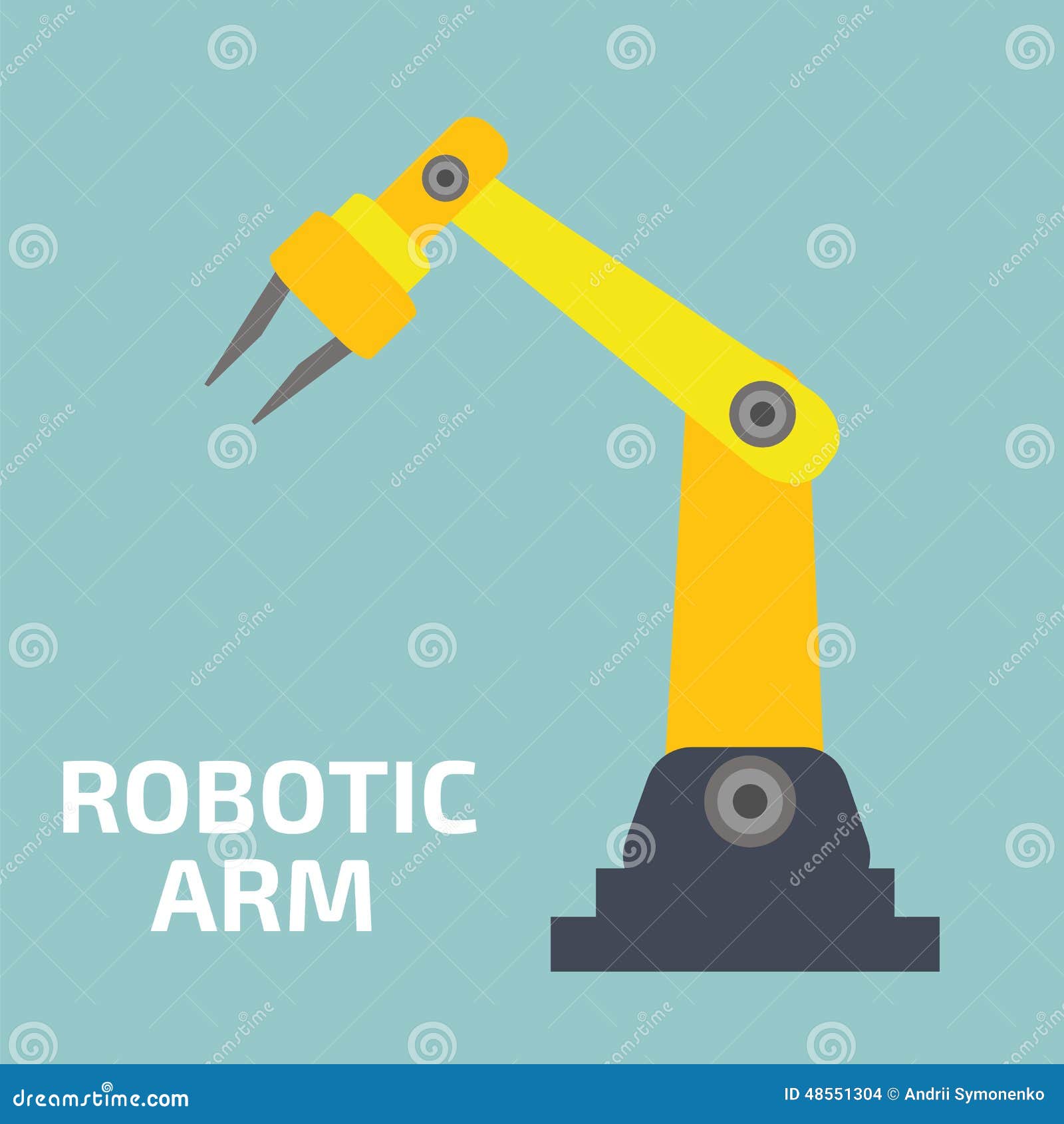 Robotic Arm. Vector Illustration Stock. Stock Vector - Illustration of ...