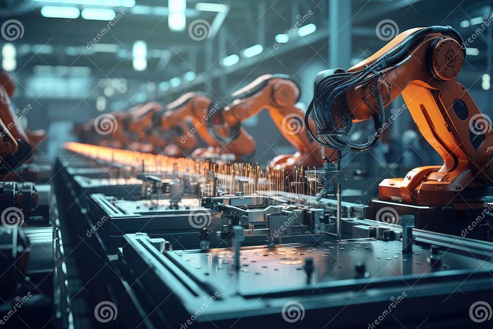 Robotic Arms Efficiently Perform Tasks on a Conveyor Belt in a Factory ...