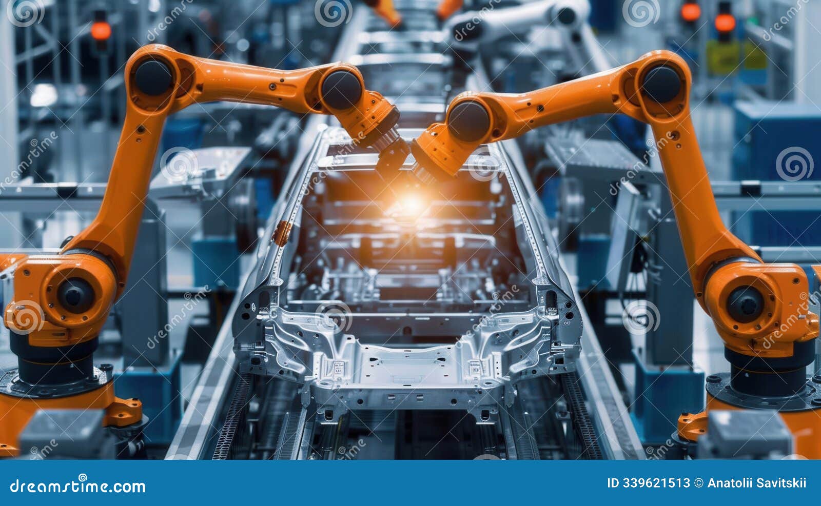Robotic Arms Execute Meticulous Assembly Tasks on a Car Production Line ...
