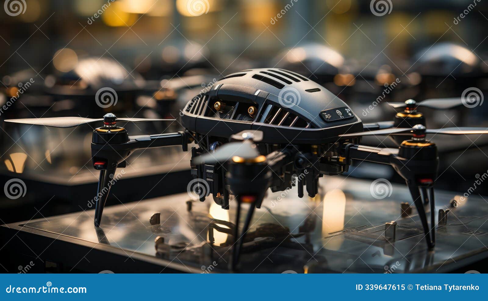 Robotic Arms Constructing AI-powered Surveillance Drones in a Modern ...