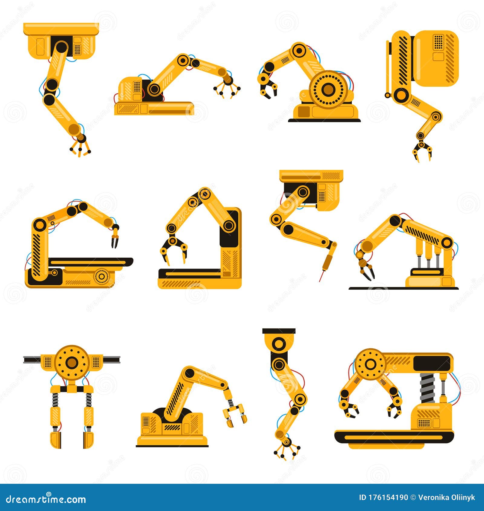 Robotic Arms. Manufacturing Industry Mechanical Robot Arm, Machinery ... Robotic Arms. Manufacturing Industry Mechanical Robot Arm, Machinery ...