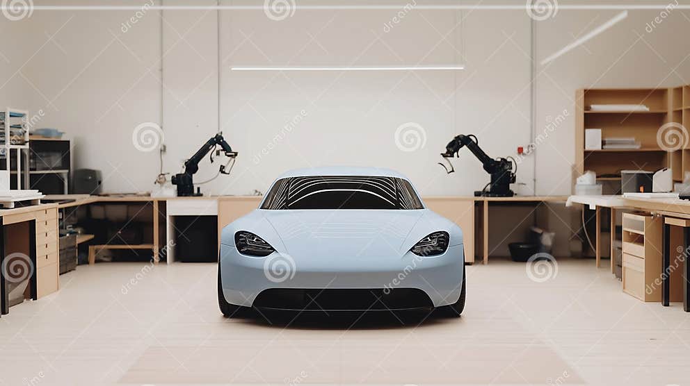 Visual Journey through Automotive Design Showcasing Robotic Arms ...