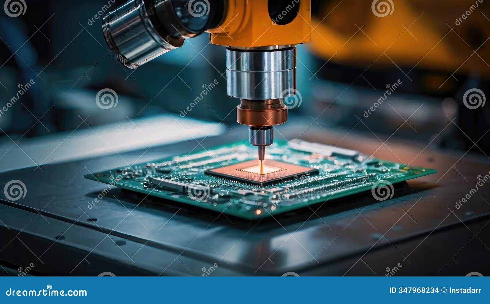 Robotic Arm With Chipset For Semiconductor Manufacturing Stock ...