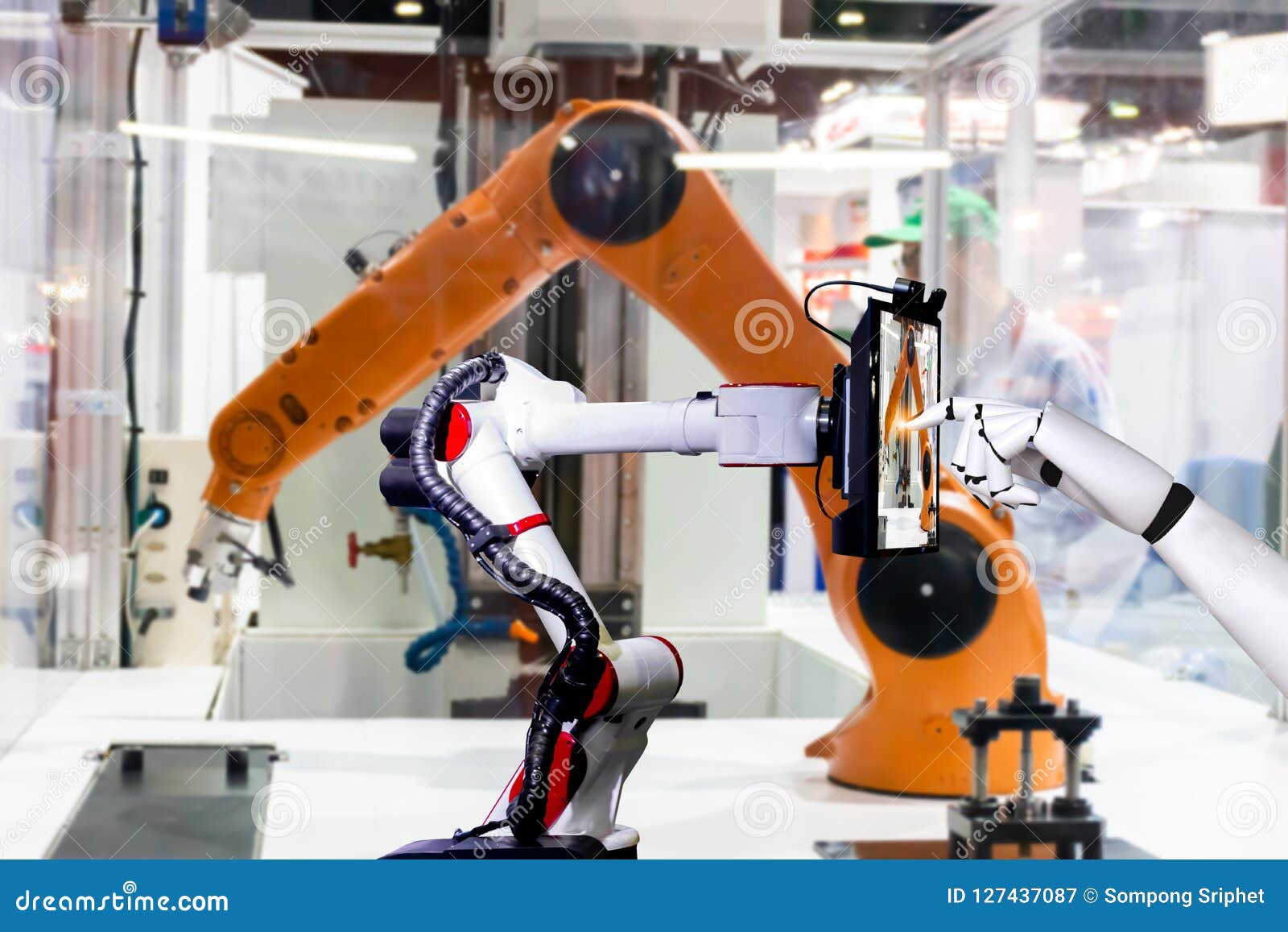 Robotic Artificial Automated Manufacturing Smart Robot Touch Screen ... Robotic Artificial Automated Manufacturing Smart Robot Touch Screen ...