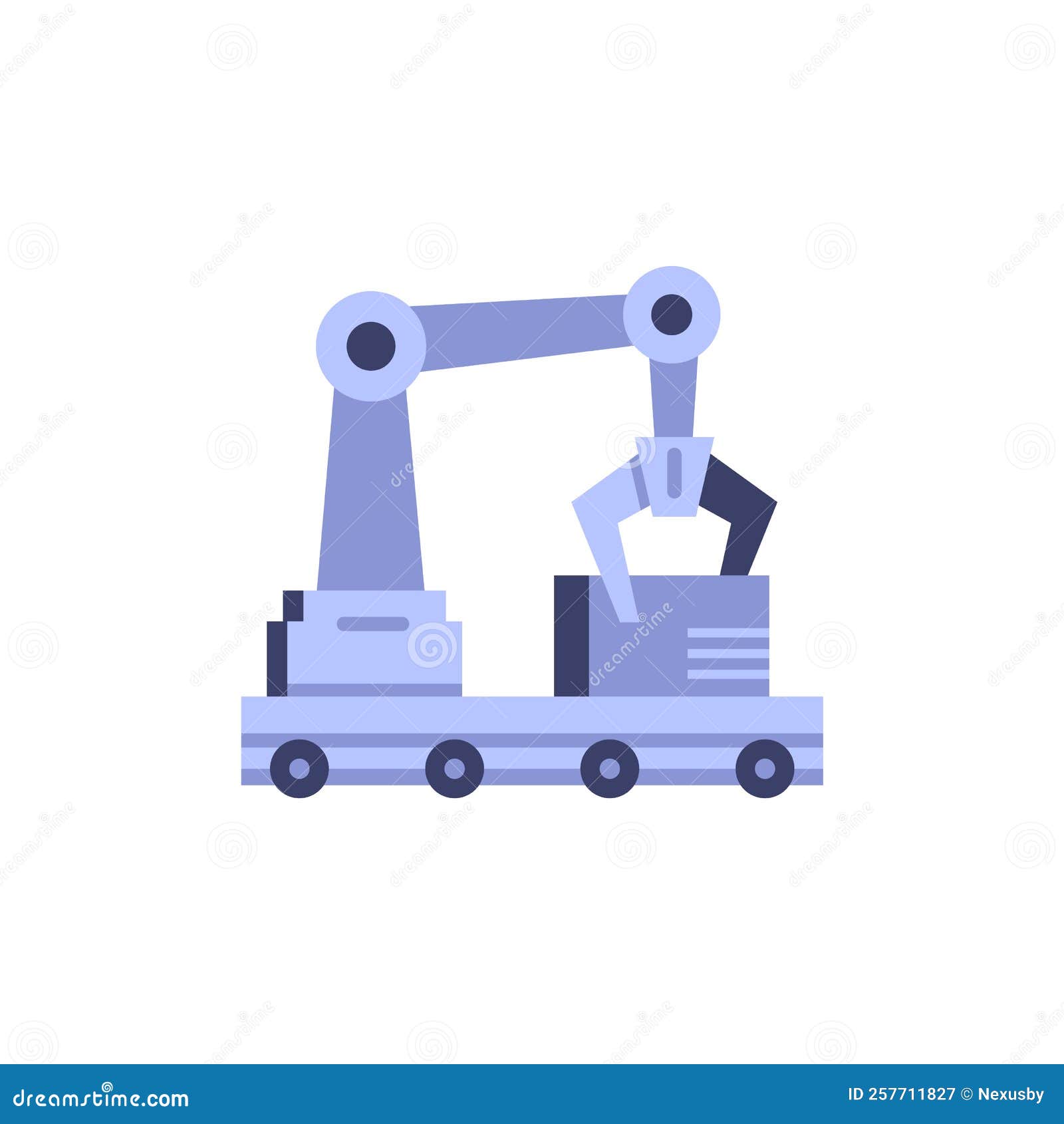 Robotic Assembly Line, Automation for a Production Stock Vector ...