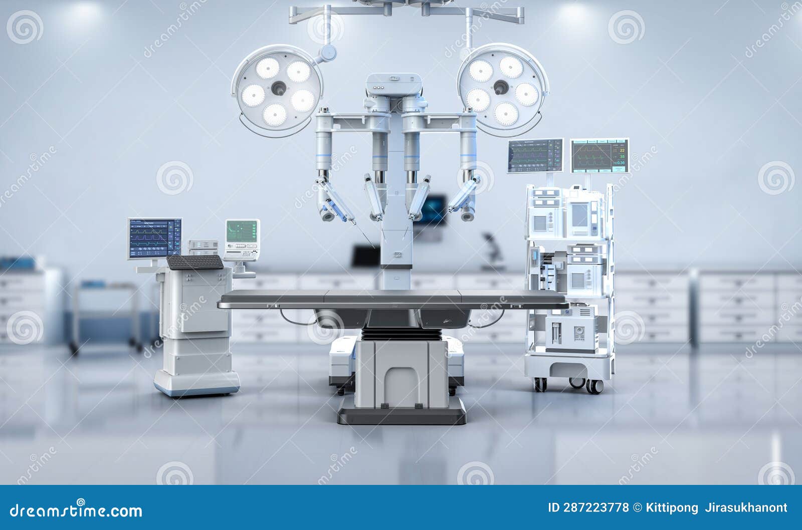 Robotic Assisted Surgery In Operating Room Royalty-Free Stock Image ...