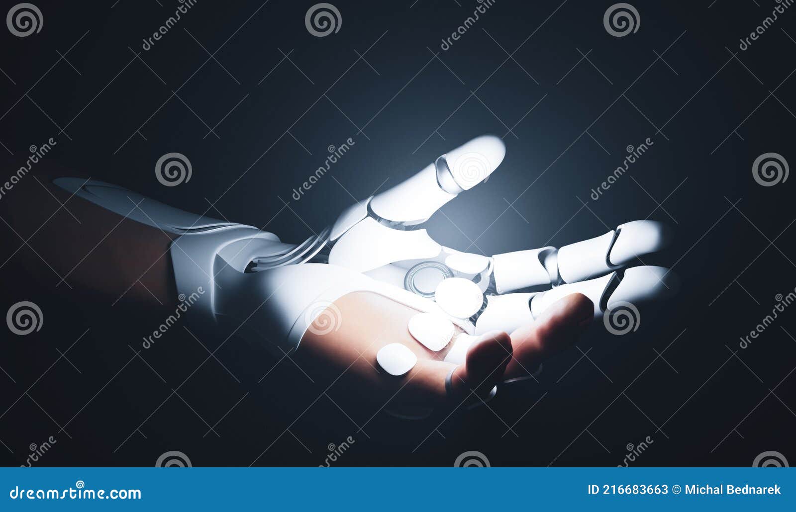 Bionic Hand Concept Silhouettes Cartoon Vector | CartoonDealer.com ...