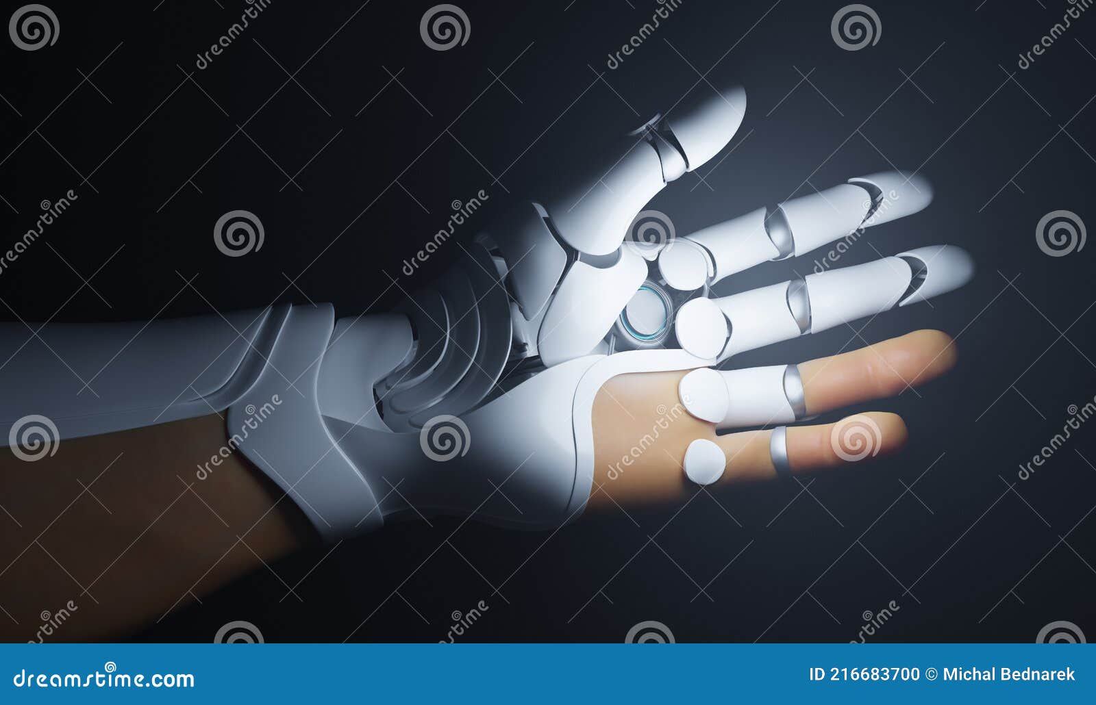 Bionic Hand Concept Silhouettes Cartoon Vector | CartoonDealer.com ...