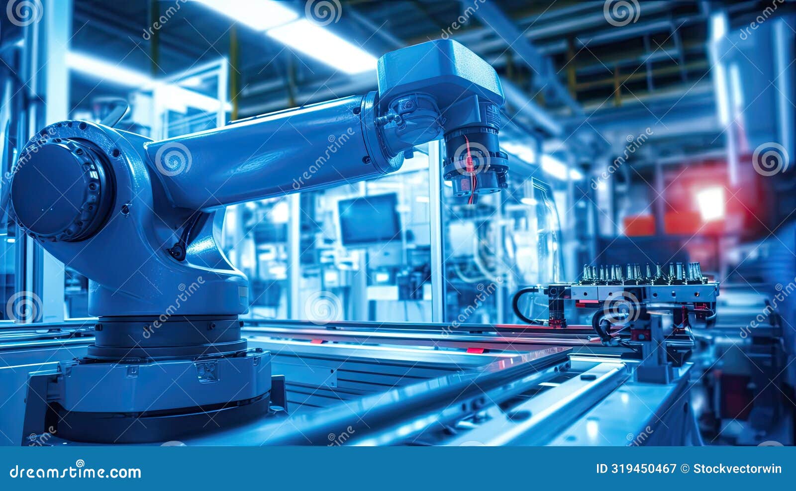 Robotic blue technology stock illustration. Illustration of robotics ...