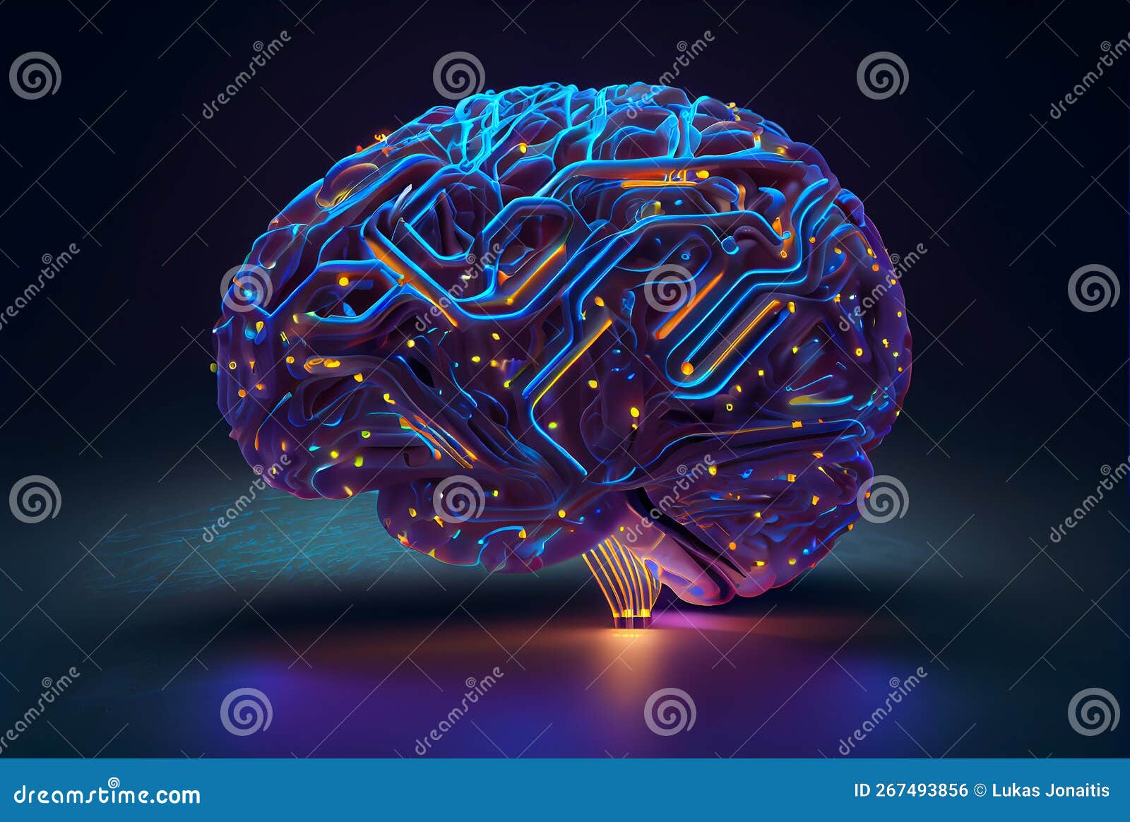 Robotic Brain Concept, Futuristic Brain. Generative AI. Stock ... Robotic Brain Concept, Futuristic Brain. Generative AI. Stock ...