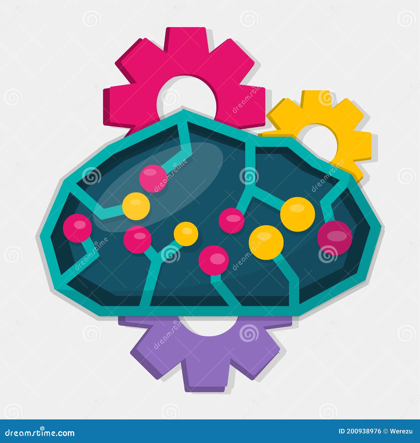 Robotic Brain Concept Symbol Vector Illustration Stock Vector ...