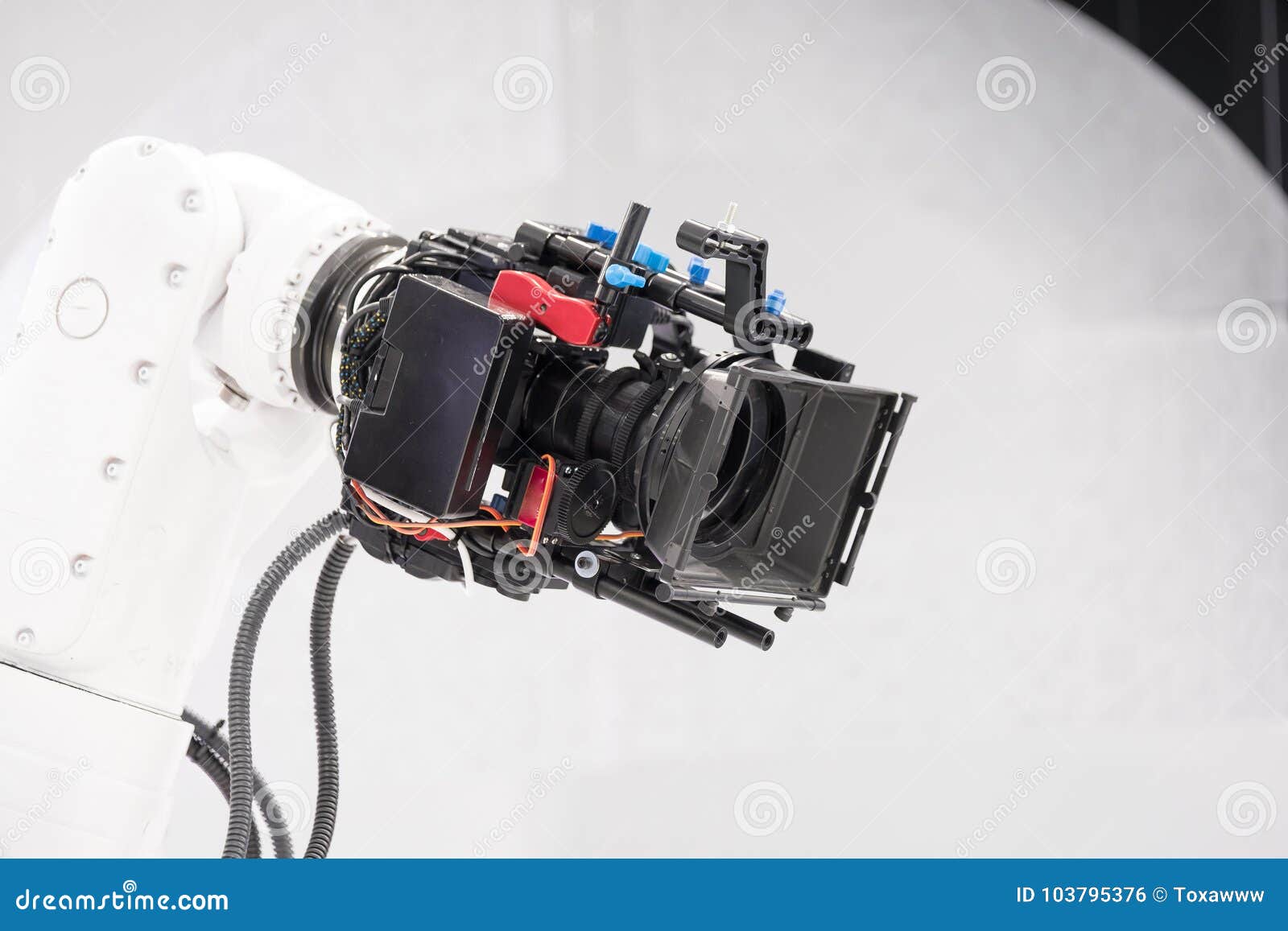 Robotic Camera for Broadcasting at Television Stock Photo - Image of ...