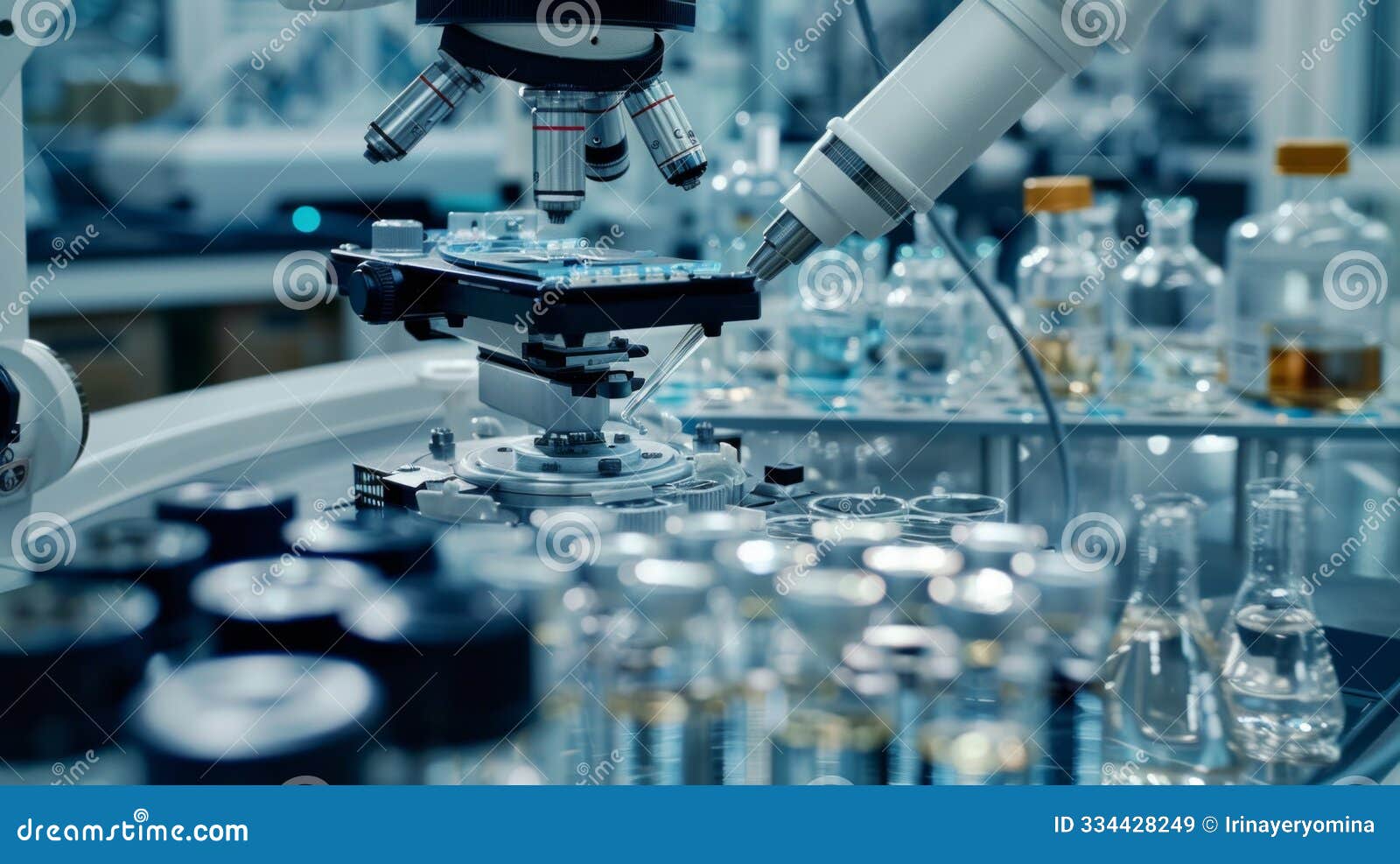 Robotic Chemical Synthesis Machine Operating in a Modern Laboratory ...