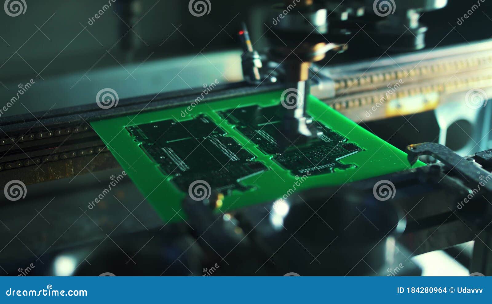 Robotic Chip Manufacturing. Automatic Electronic Soldering of ...