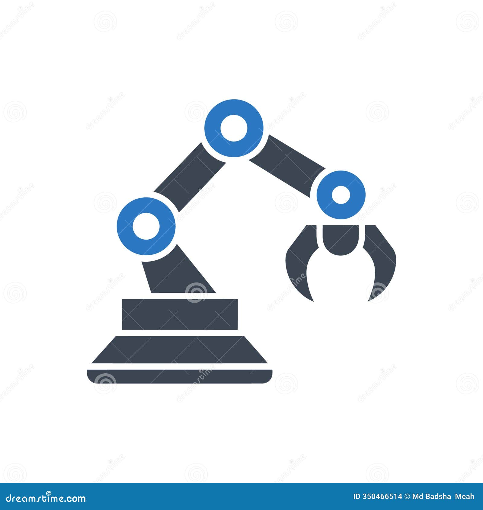 Robotic Claw Automation Icon Stock Illustration - Illustration of icon ...