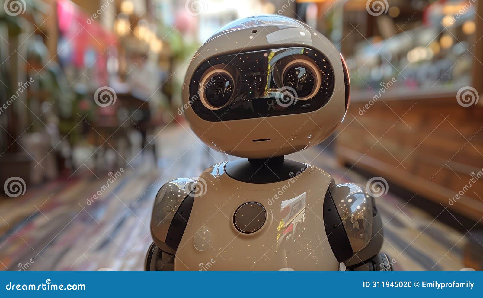 Robotic Companion: Tiny Baby Robot, Animated Model of Mechanical Marvel ...