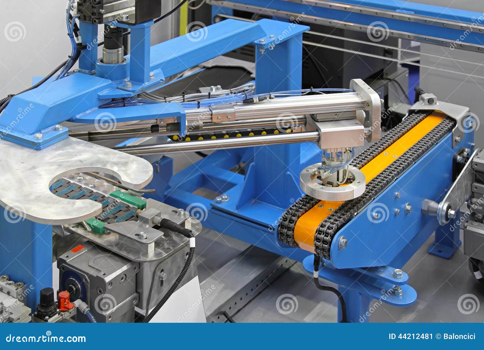 Robotic Arm With Conveyor Line Royalty-Free Stock Photo | CartoonDealer ...