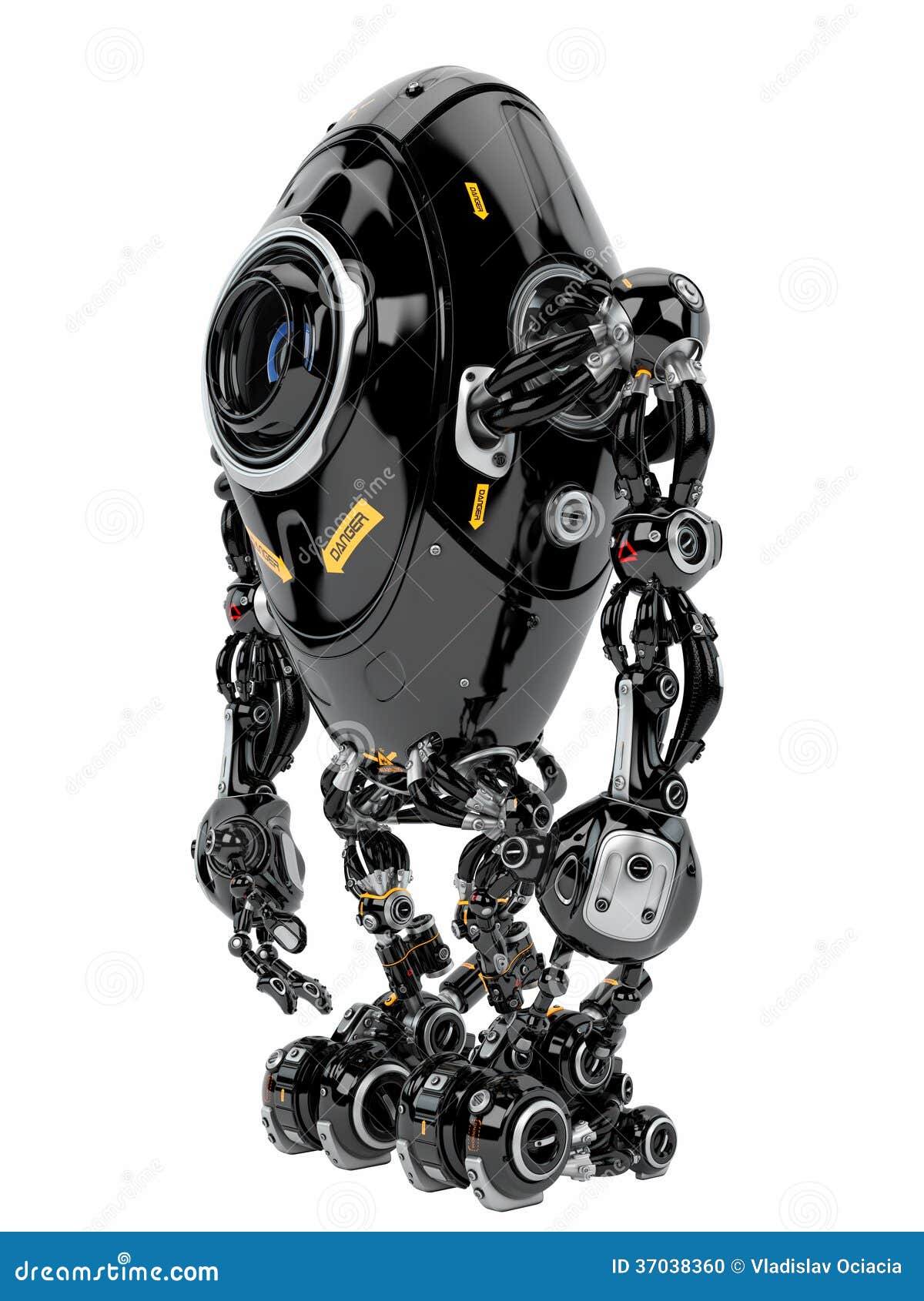 Robotic creature stock illustration. Illustration of futuristic - 37038360