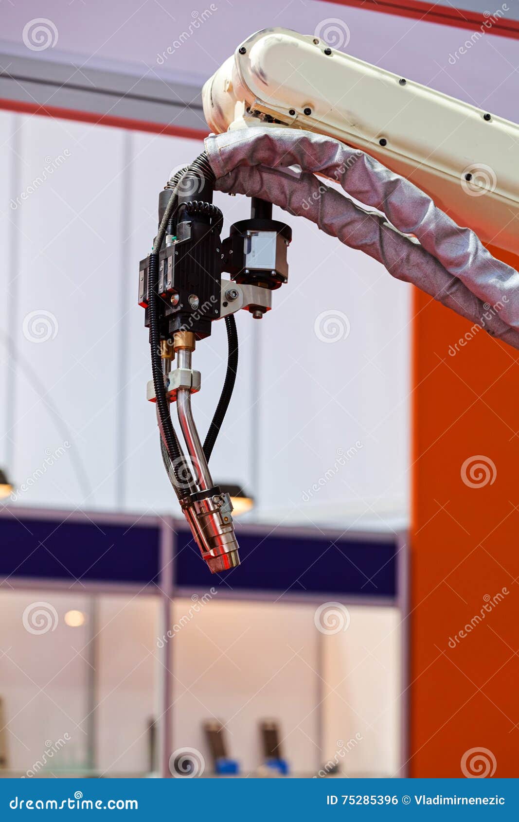 Robotic cutting machine stock photo. Image of pneumatic - 75285396