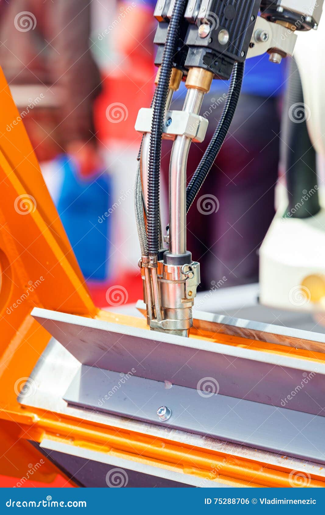 Robotic cutting machine stock photo. Image of cables - 75288706
