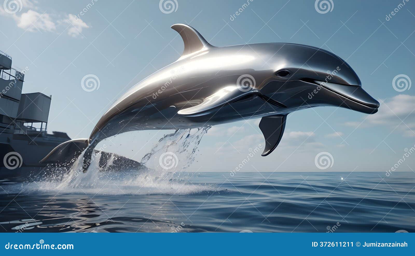 Dolphin Cyborg Animal Detailed Infographic, Full Details Anatomy Poster ...