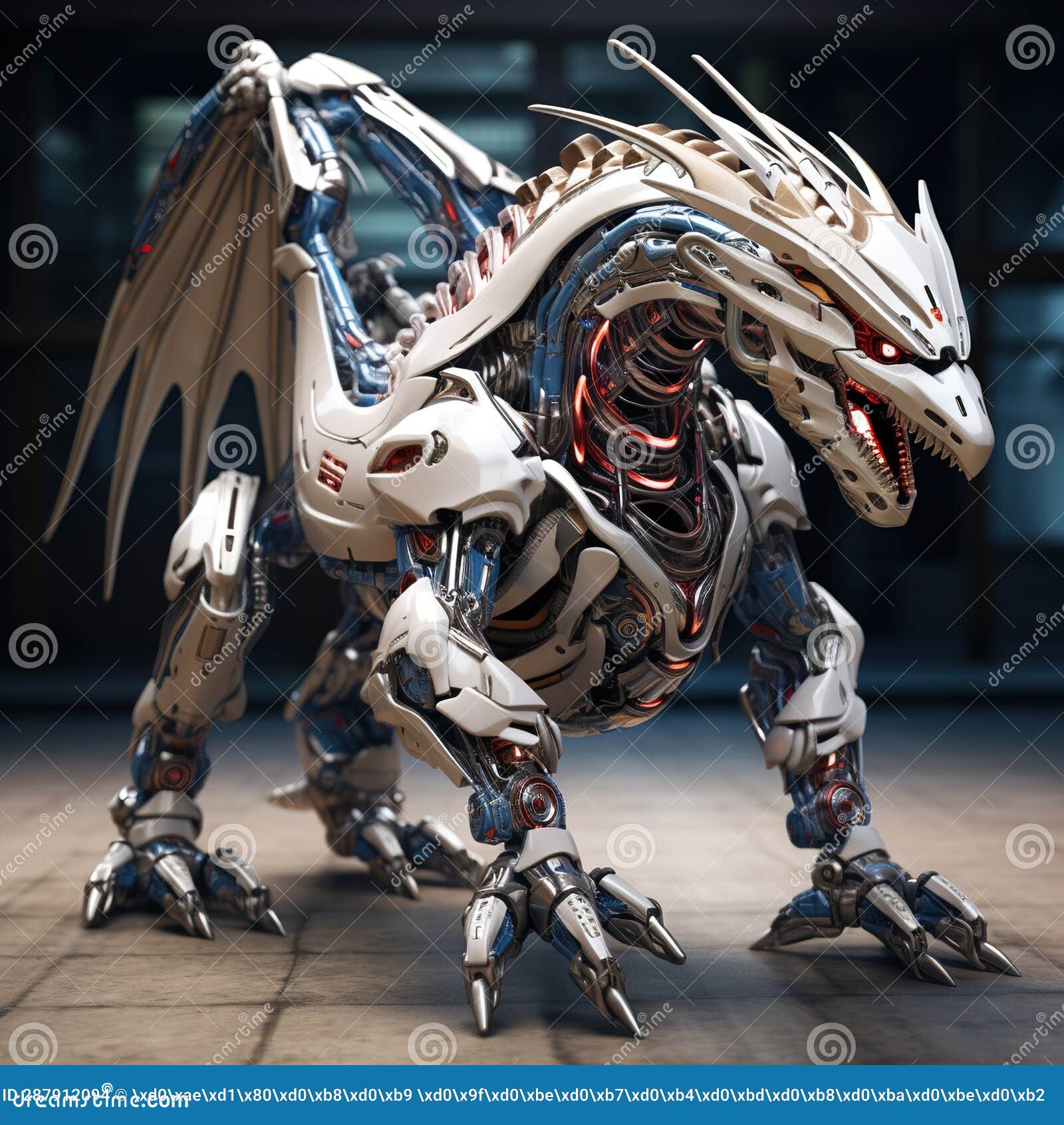 Robotic Dragon, Symbol of 2024. Fantasy Stock Photo - Image of tech ...