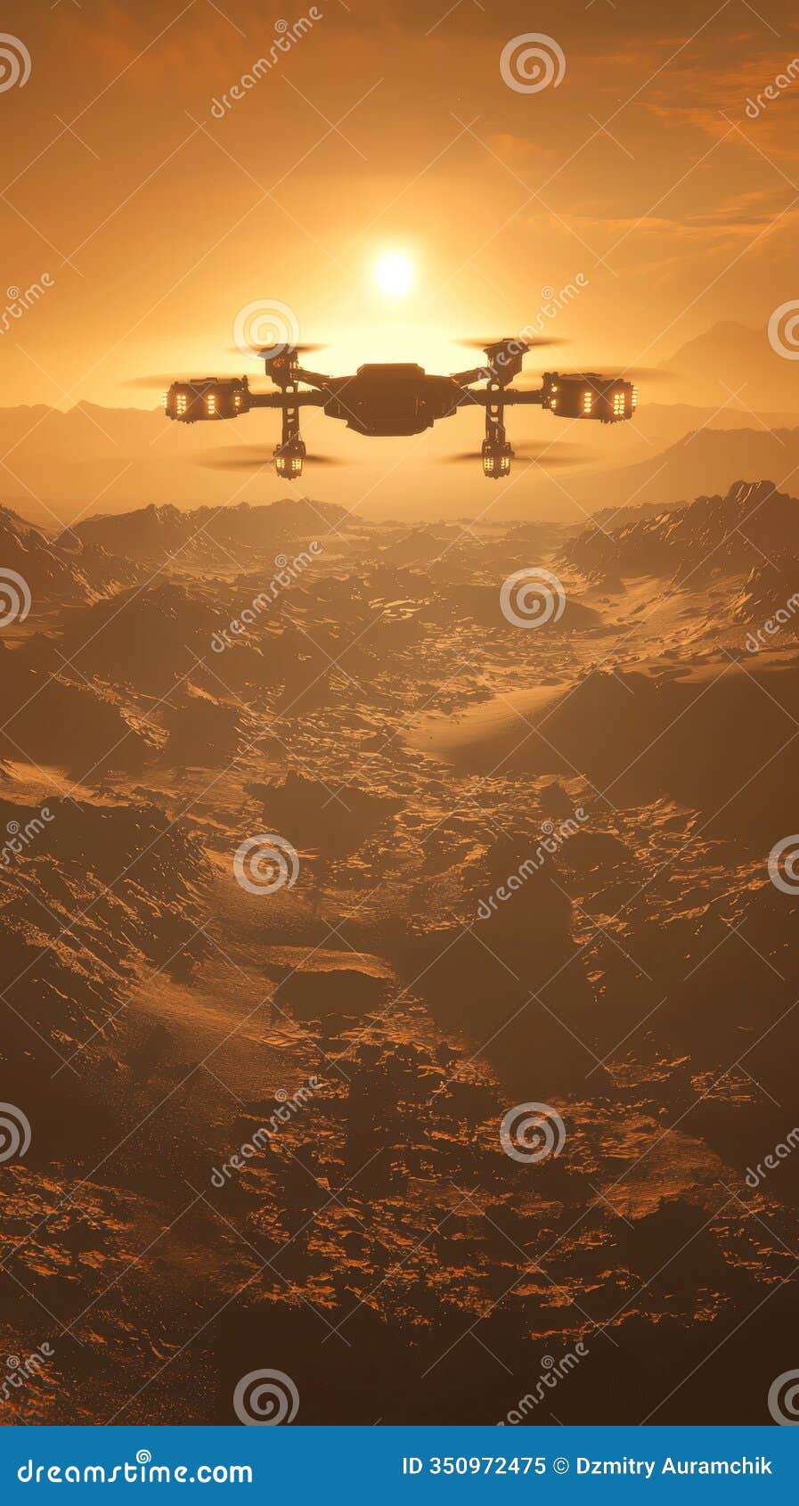 Robotic Drones Surveying Mars-like Terrain in Preparation for Planetary ...